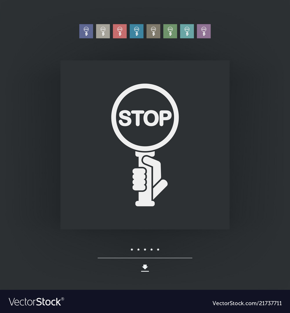 Stop Signal Lizenzfreies Vektorbild - VectorStock