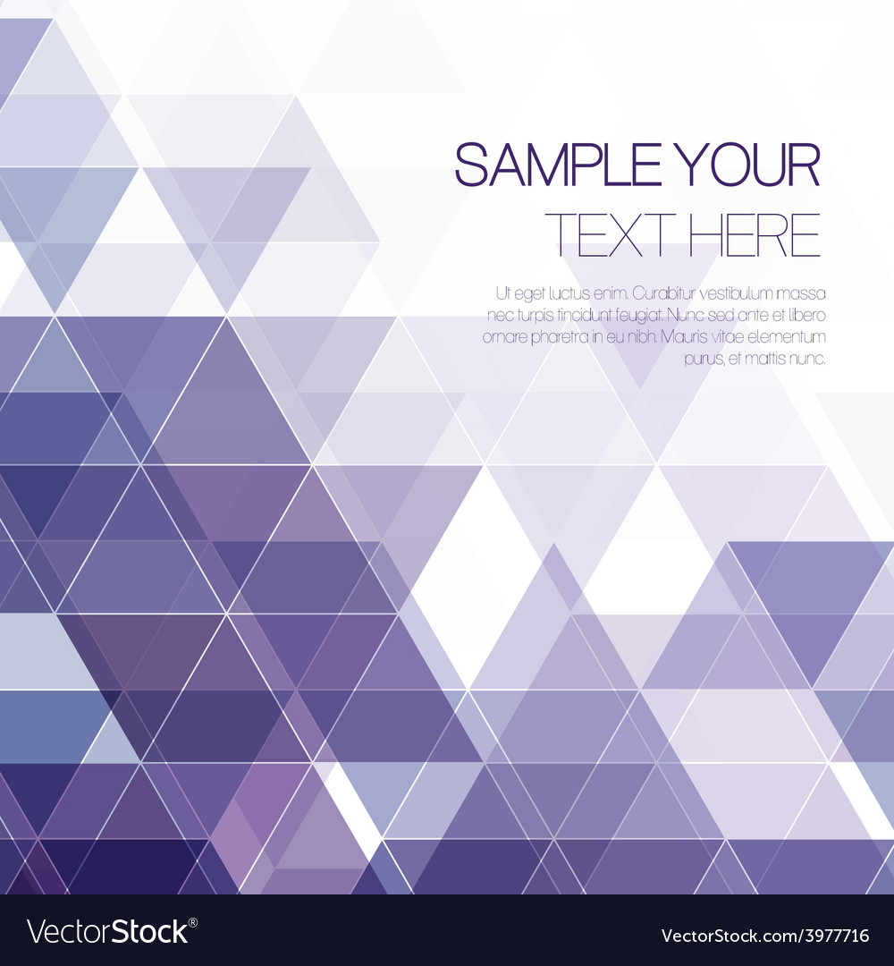 Abstract triangular background Royalty Free Vector Image