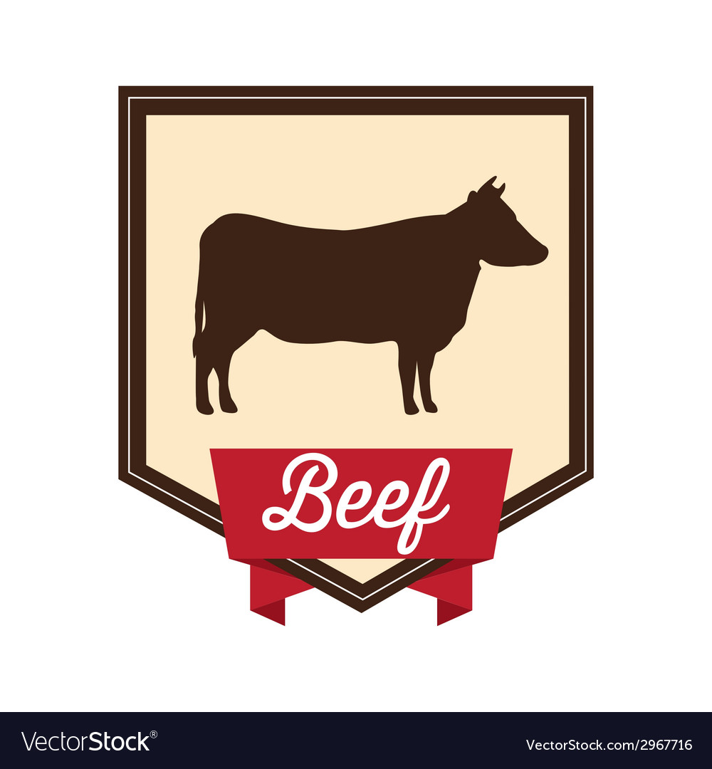 Beef design Royalty Free Vector Image - VectorStock