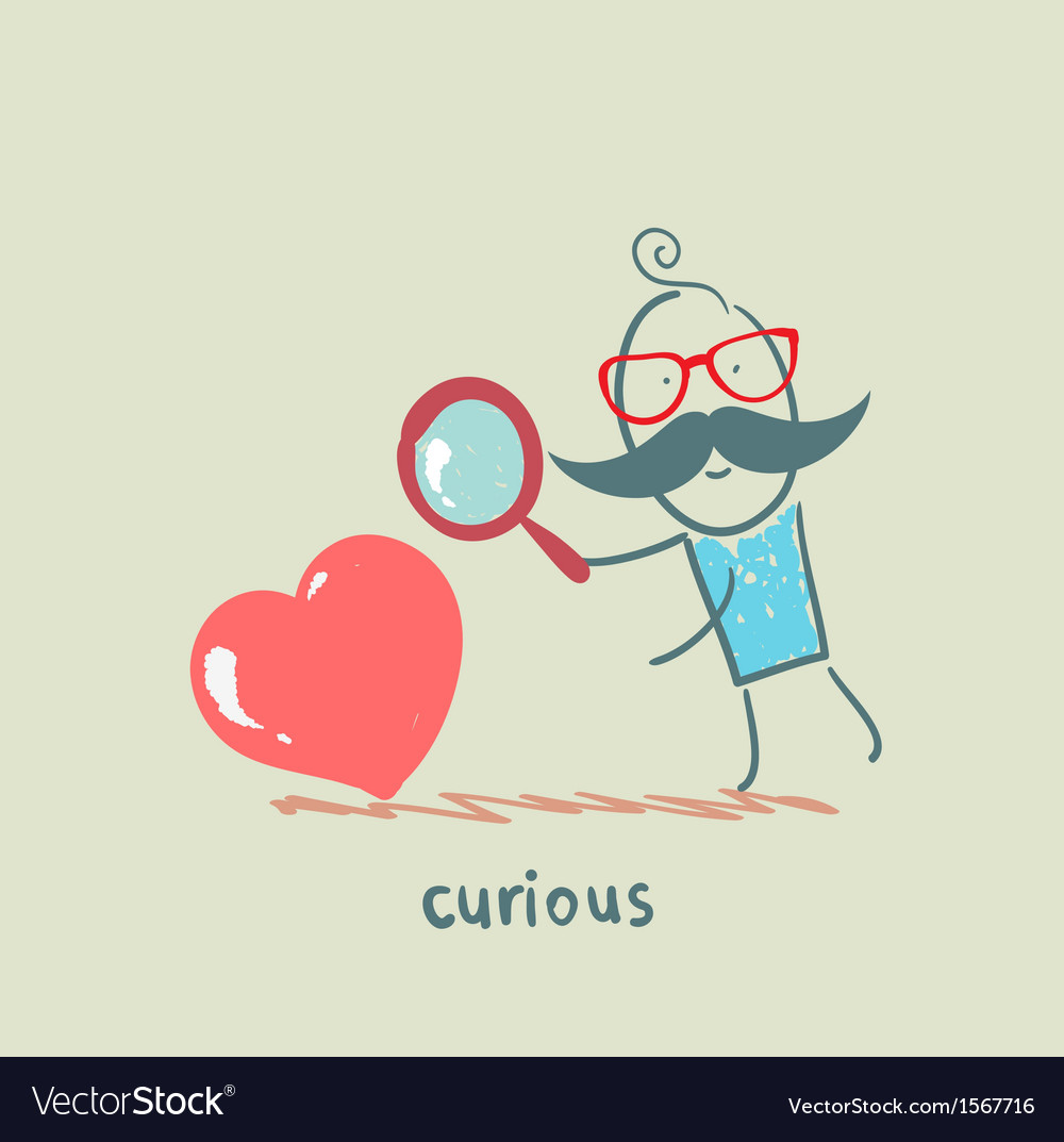 Curious Royalty Free Vector Image - VectorStock