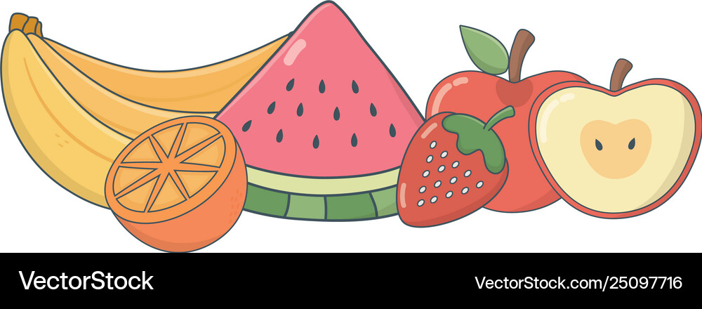 Delicious tasty cartoon Royalty Free Vector Image