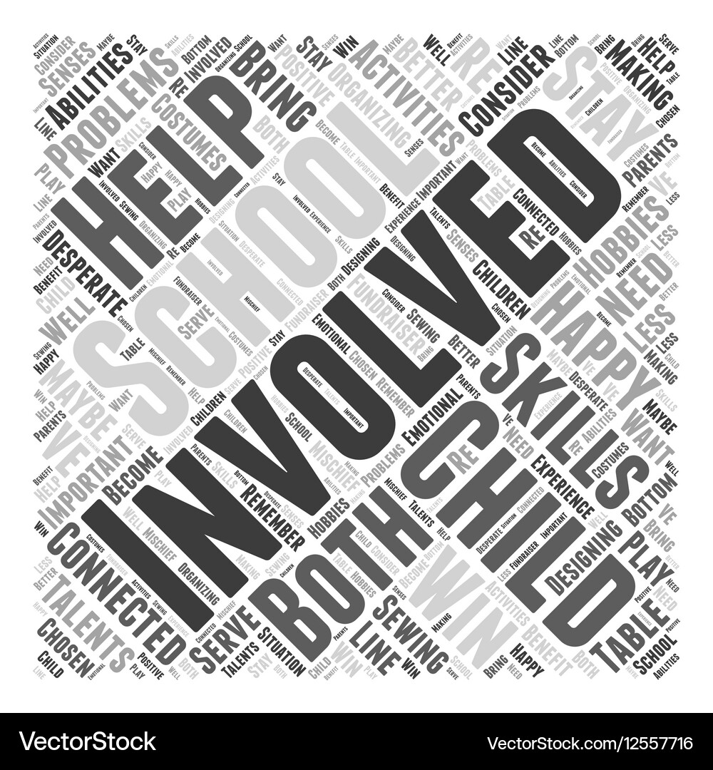 Get involved in your child activities hobbies Vector Image