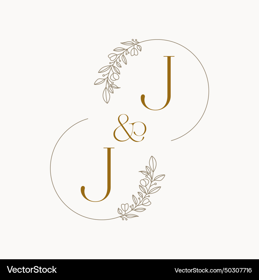 Jj logo initials wedding monogram design – Royalty-Free Vector ...