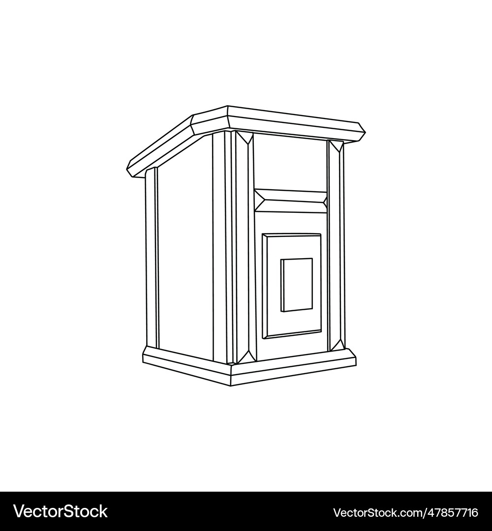 Podium line art design template symbol sign Vector Image