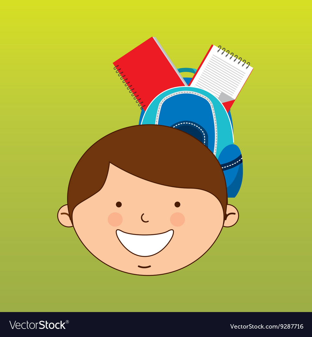 Small students design Royalty Free Vector Image