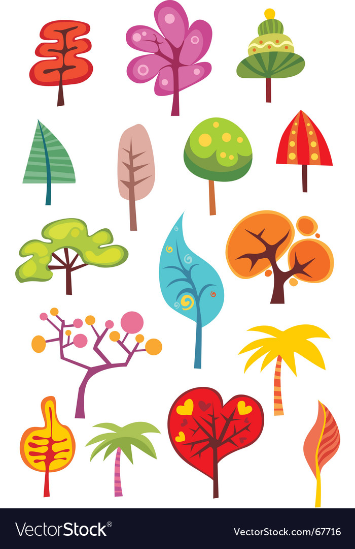 Trees Royalty Free Vector Image - VectorStock