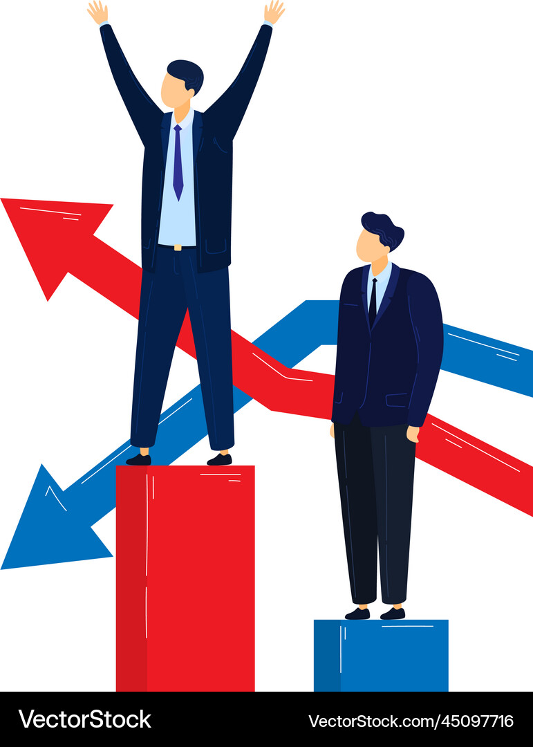 Voting arrow banner choice sign concept positive Vector Image