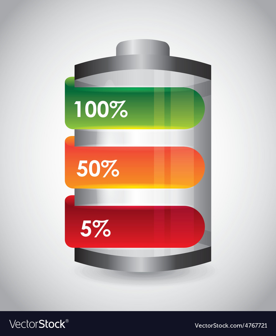 Battery power Royalty Free Vector Image - VectorStock