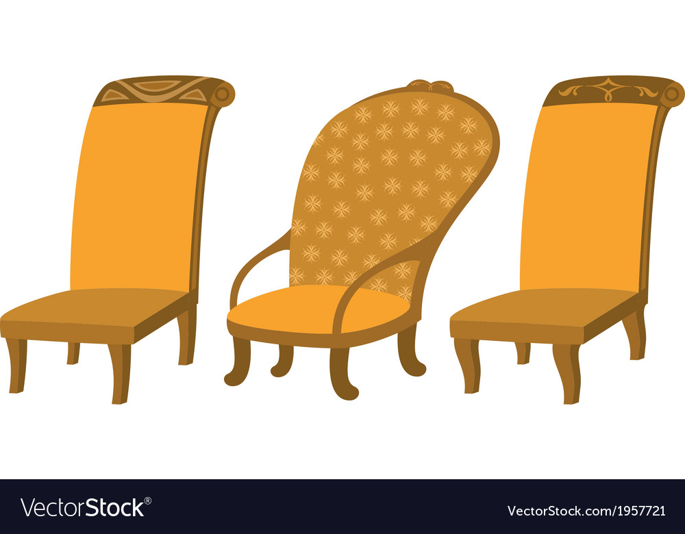 Chairs set Royalty Free Vector Image - VectorStock