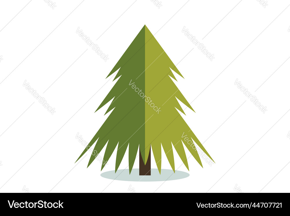 Christmas tree icon modern style fir symbol Vector Image
