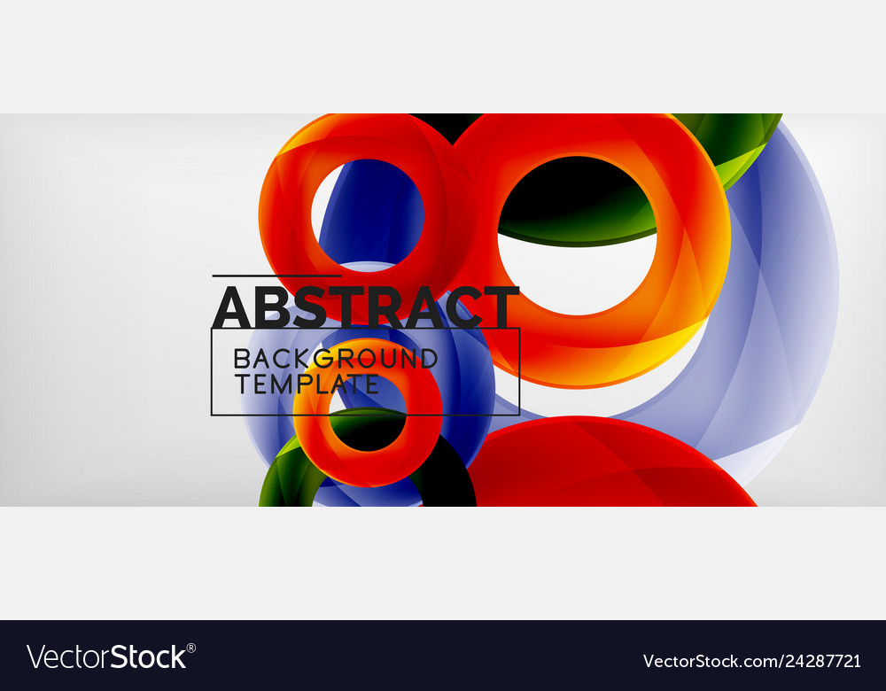 Circles Abstract Background Royalty Free Vector Image