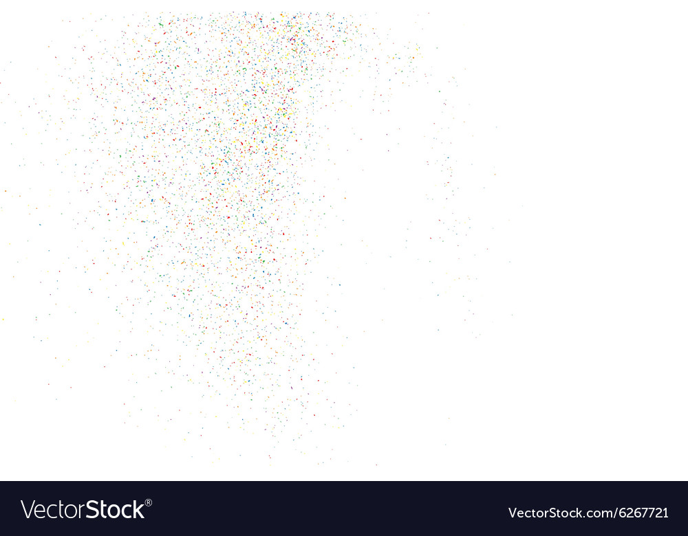 Confetti on a white rectangle Royalty Free Vector Image