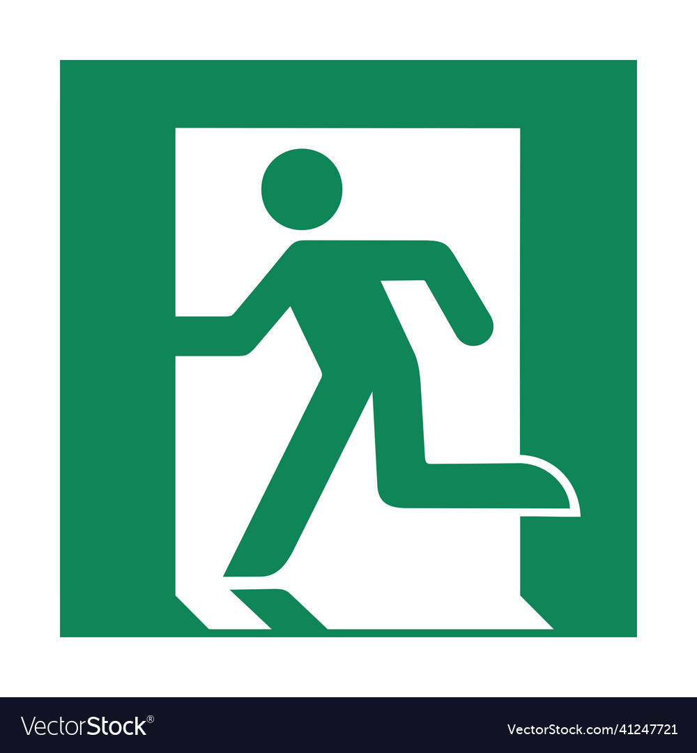Fire exit Royalty Free Vector Image - VectorStock