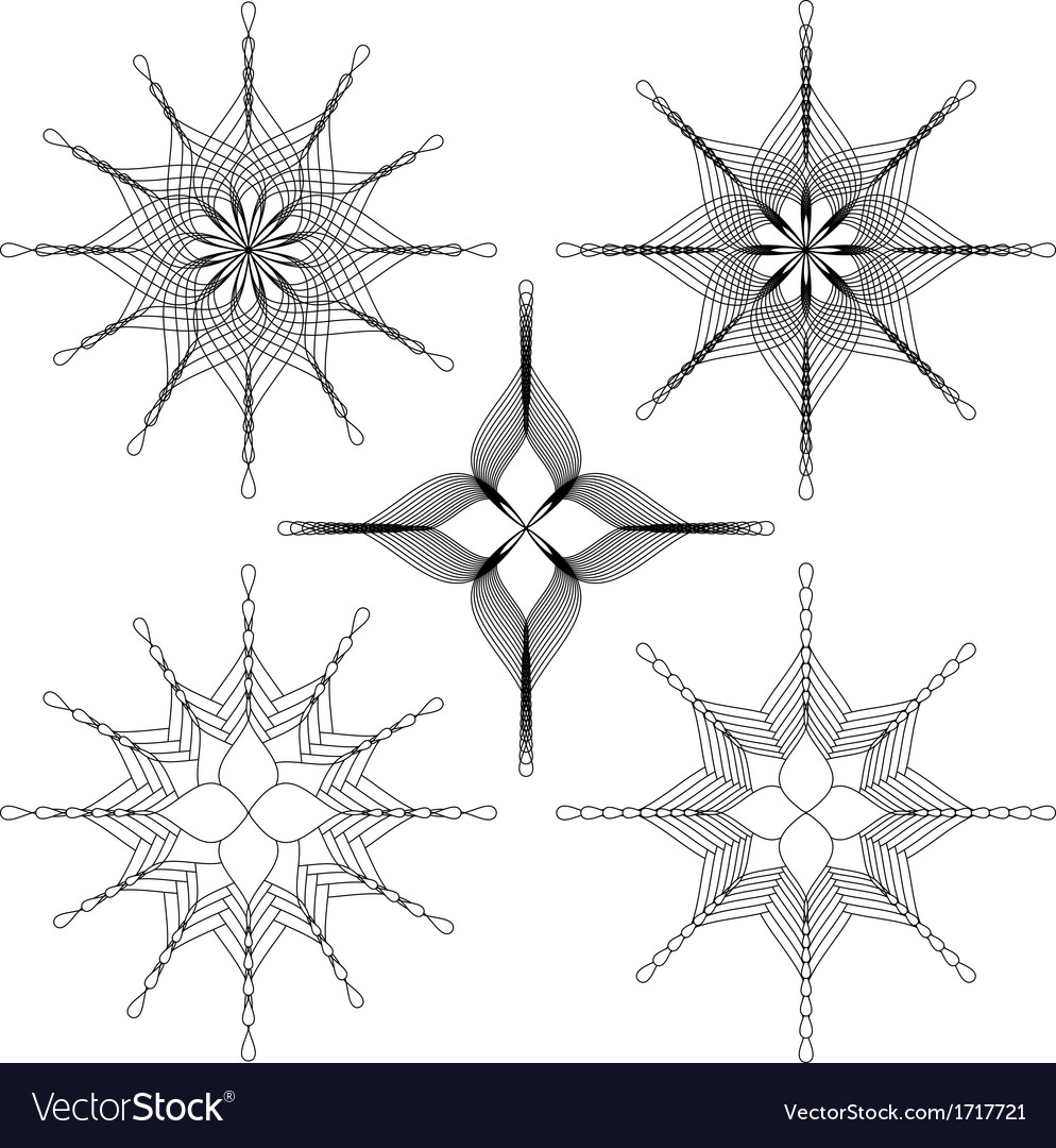 Flower spirals Royalty Free Vector Image - VectorStock