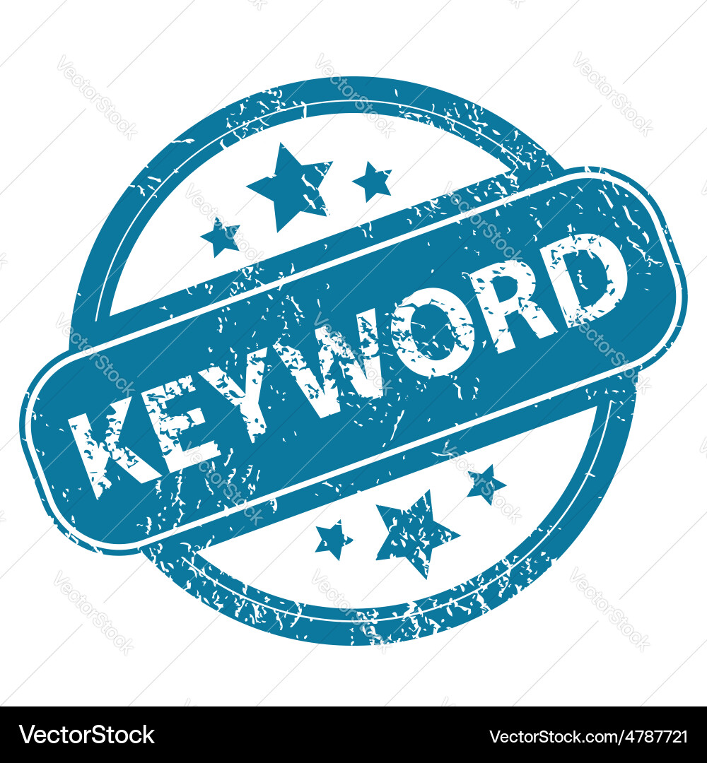 KEYWORD round stamp Royalty Free Vector Image - VectorStock