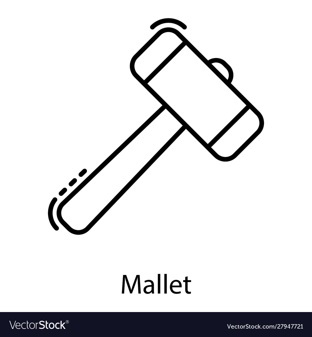 Mallet Royalty Free Vector Image - VectorStock