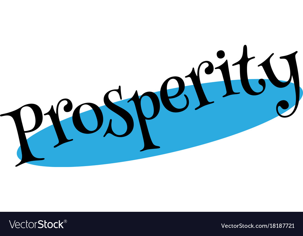 Prosperity rubber stamp Royalty Free Vector Image