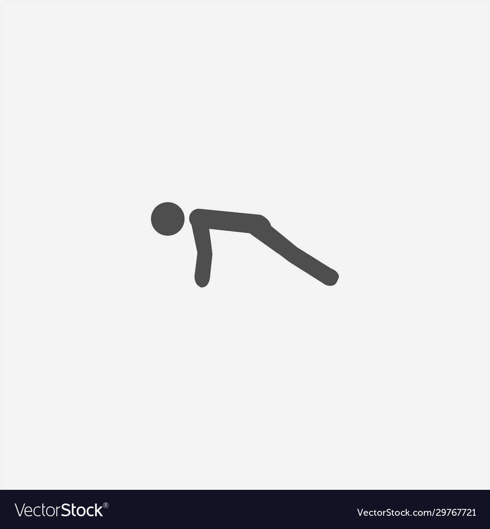 Push ups icon Royalty Free Vector Image - VectorStock