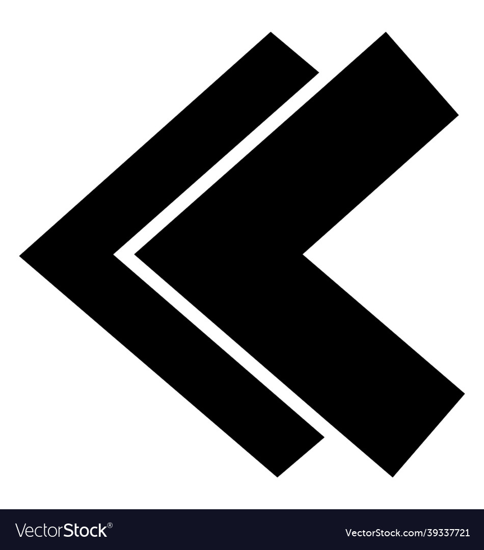 Rewind arrows Royalty Free Vector Image - VectorStock