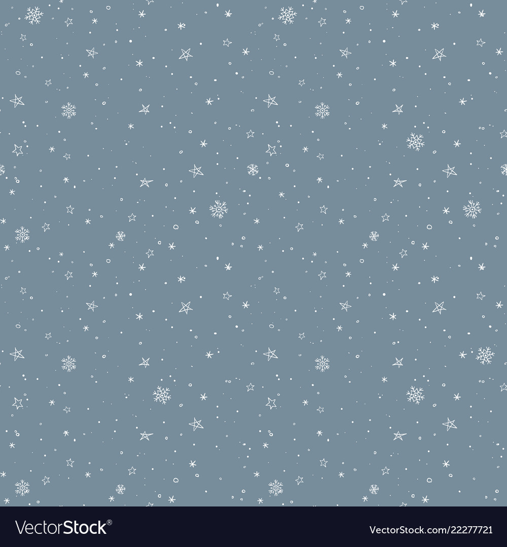 Simple seamless winter pattern with white Vector Image