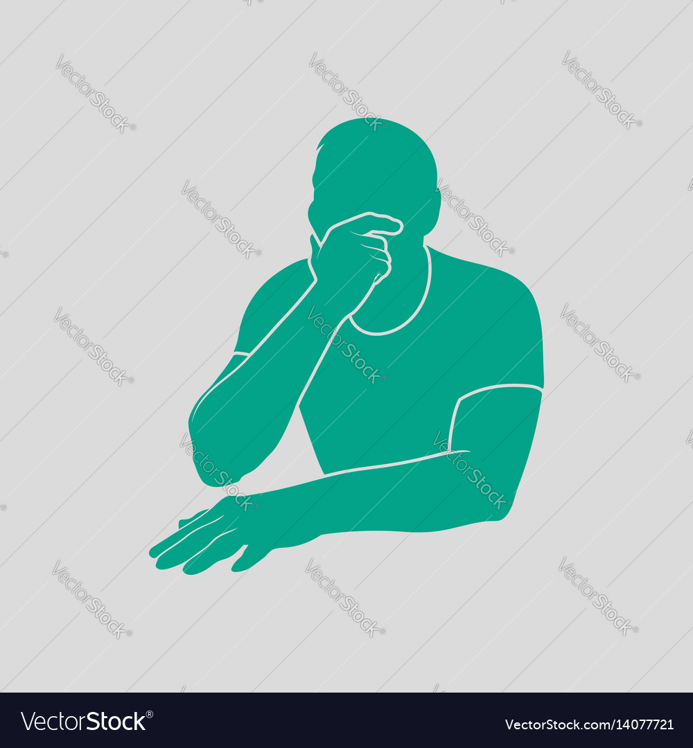 Thinking man icon Royalty Free Vector Image - VectorStock