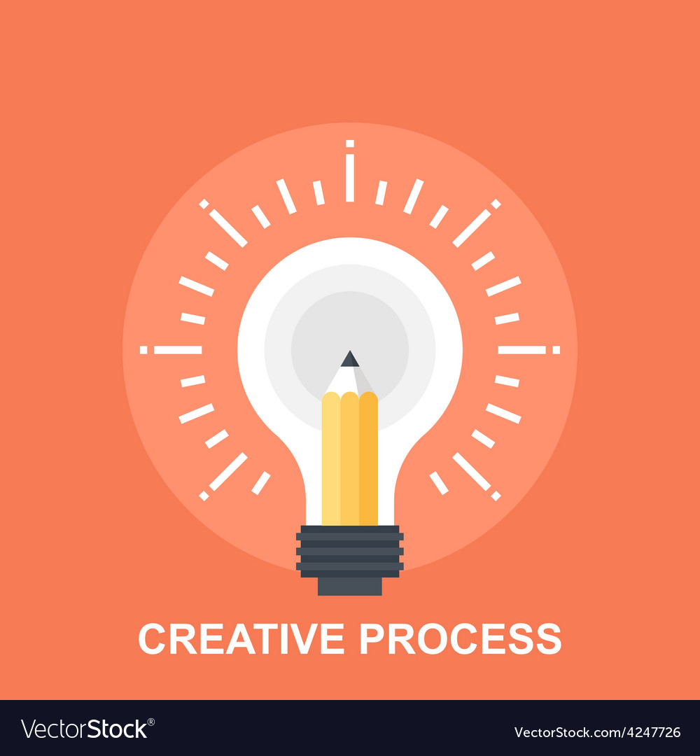 Creative process Royalty Free Vector Image - VectorStock