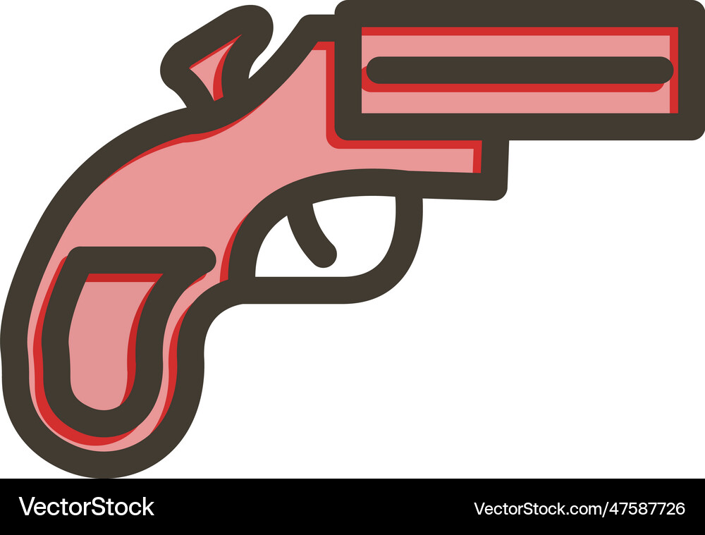 Flare thick line filled colors for personal Vector Image