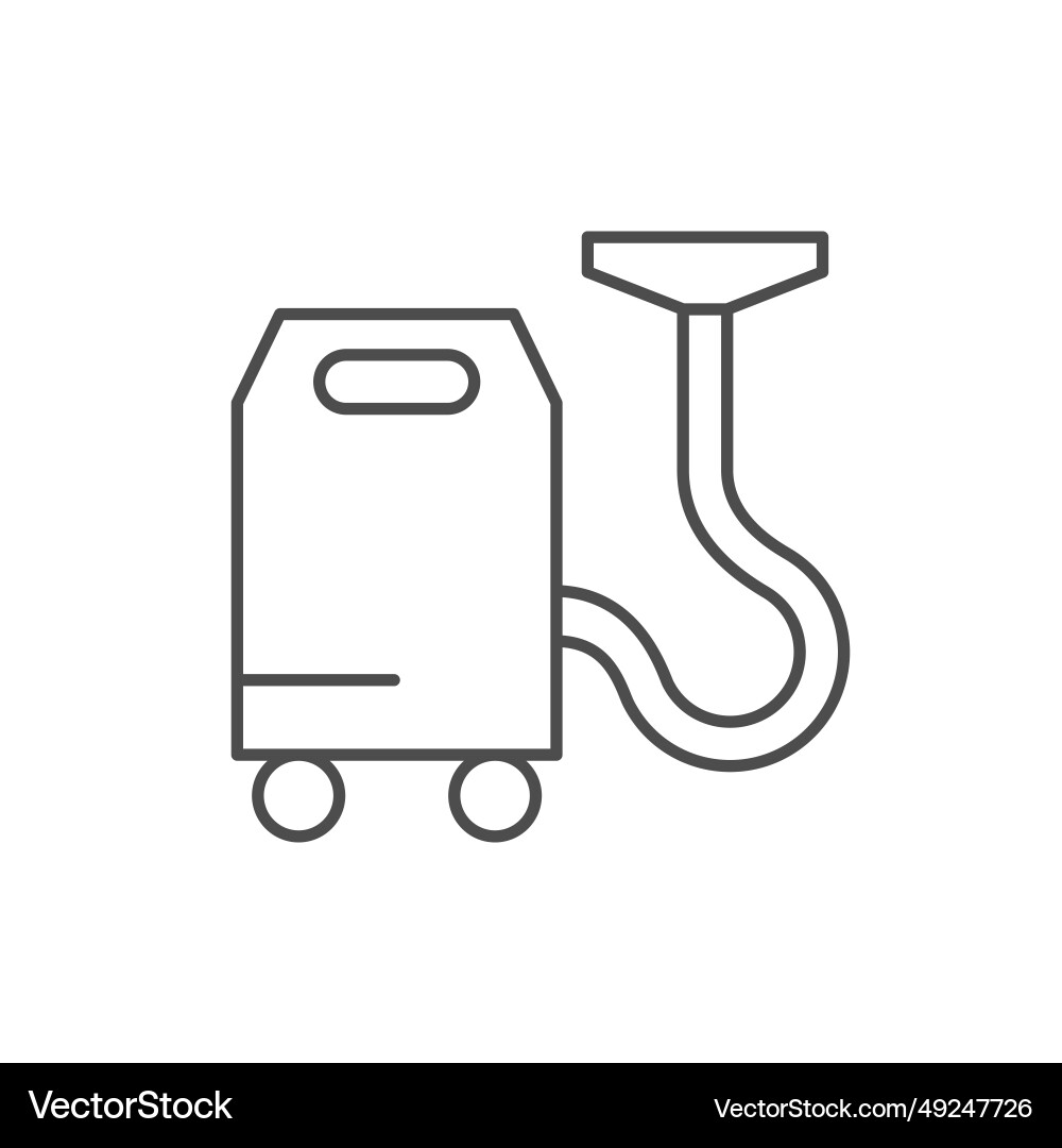 Industrial vacuum cleaner line icon Royalty Free Vector