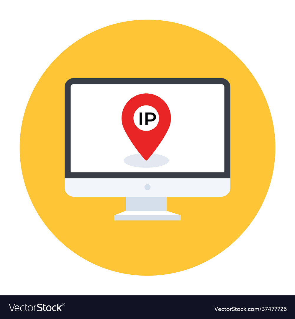 Ip location Royalty Free Vector Image - VectorStock