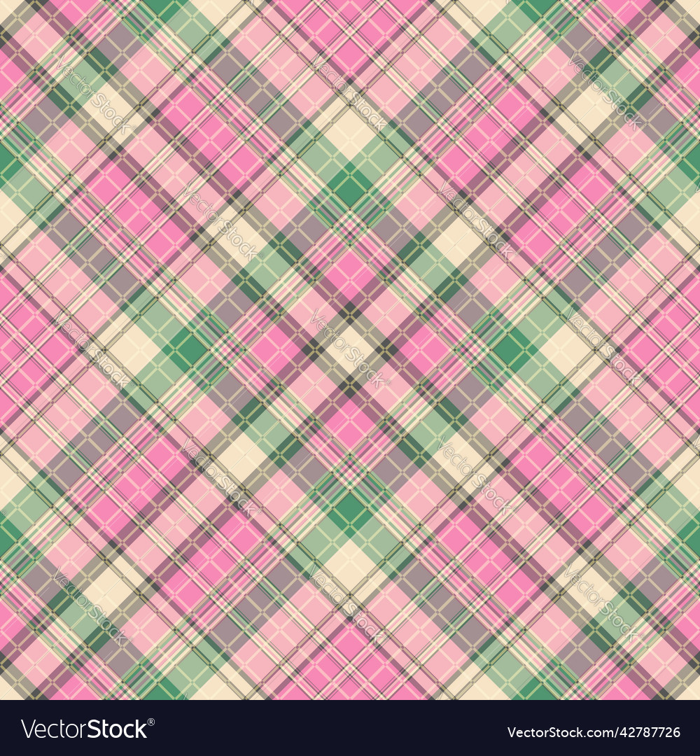 Seamless abstract checkered pink-green pattern Vector Image