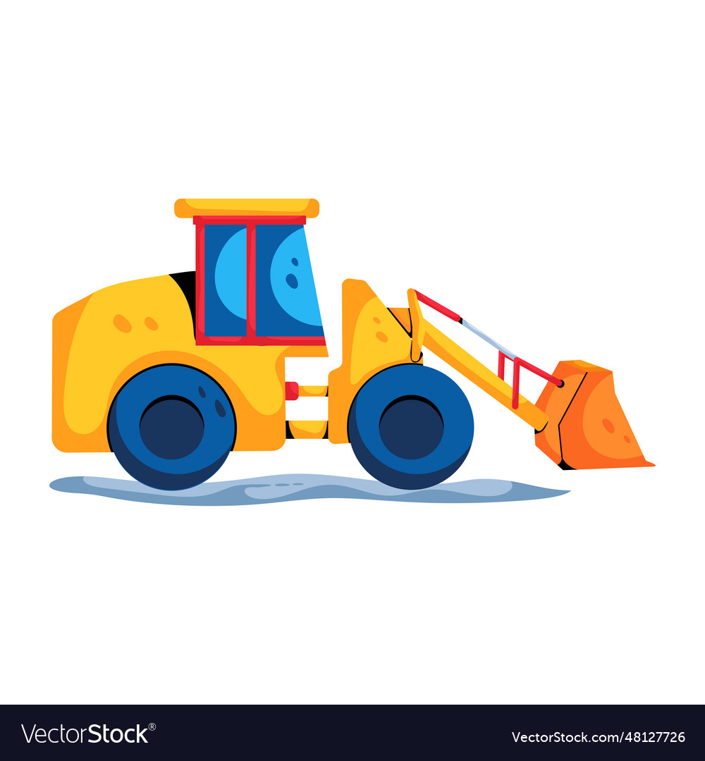 Wheel loader Royalty Free Vector Image - VectorStock