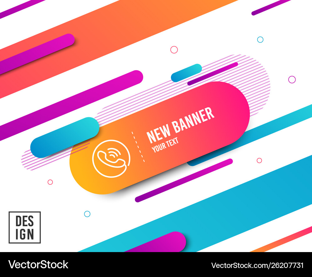 Call center service line icon phone support sign Vector Image
