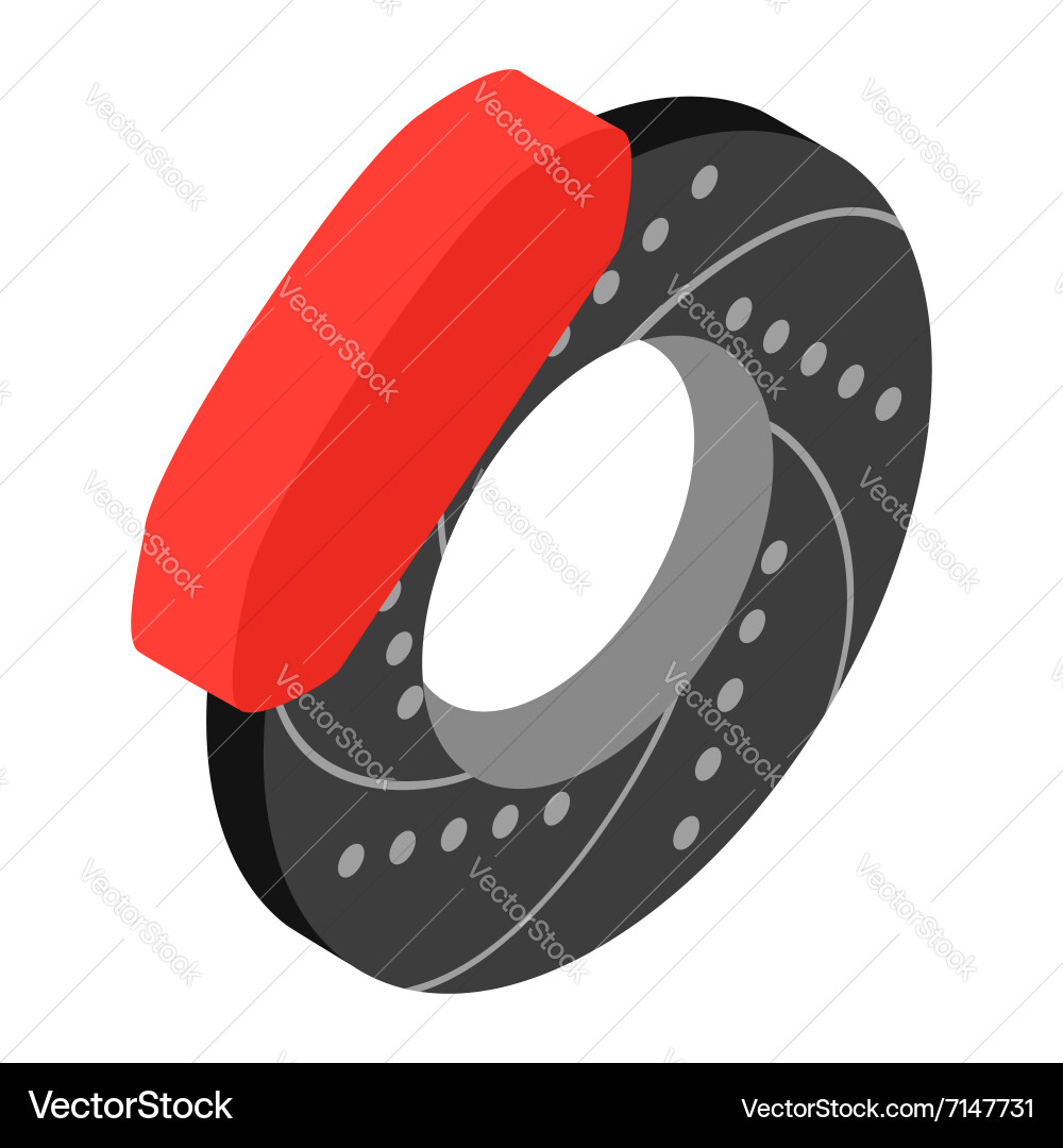 Car wheel repair isometric 3d icon Royalty Free Vector Image