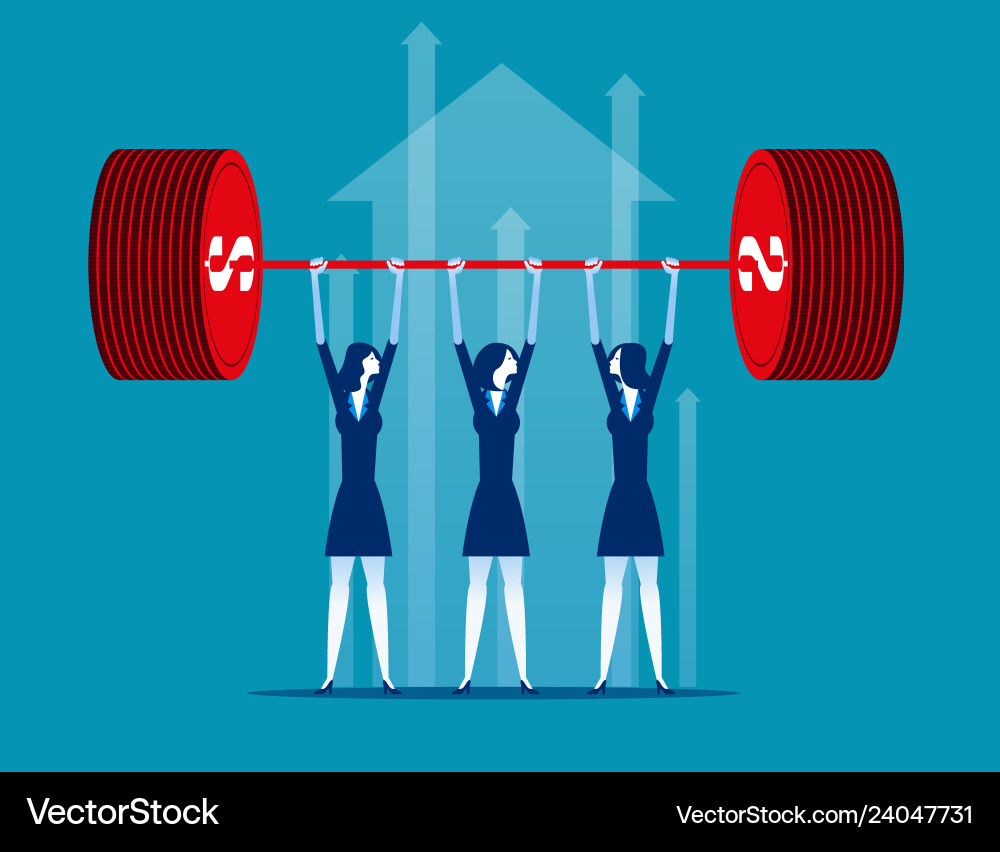 Corporate business success concept Royalty Free Vector Image