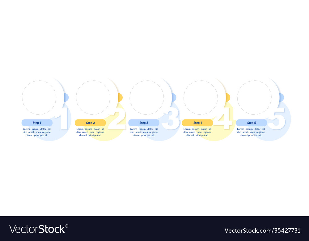 Modern creative flowchart infographic template Vector Image