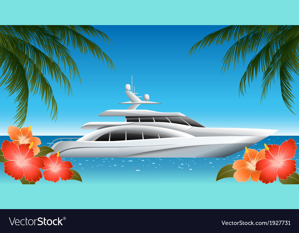 Yacht Royalty Free Vector Image - VectorStock