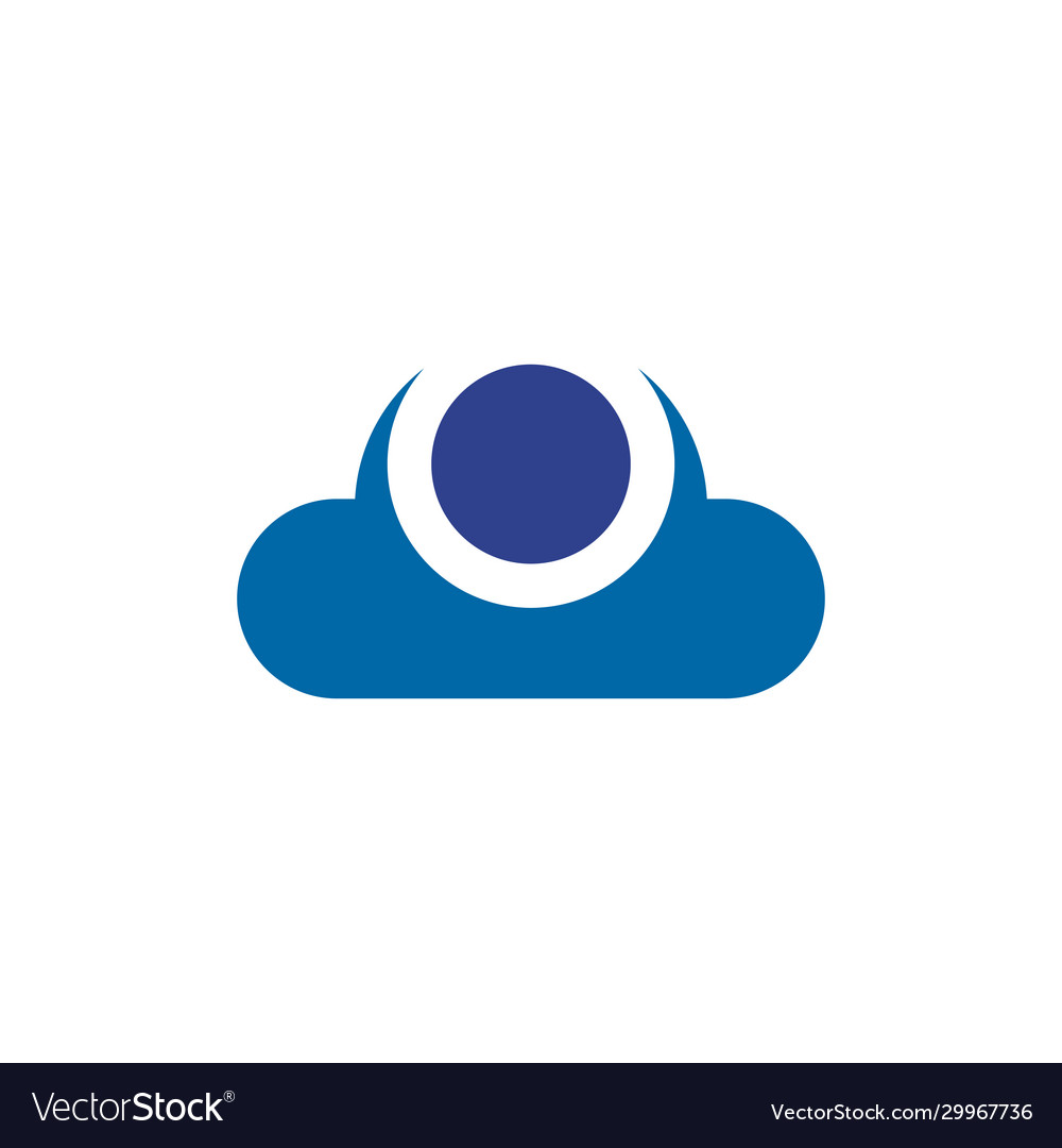 Cloud logo design template Royalty Free Vector Image