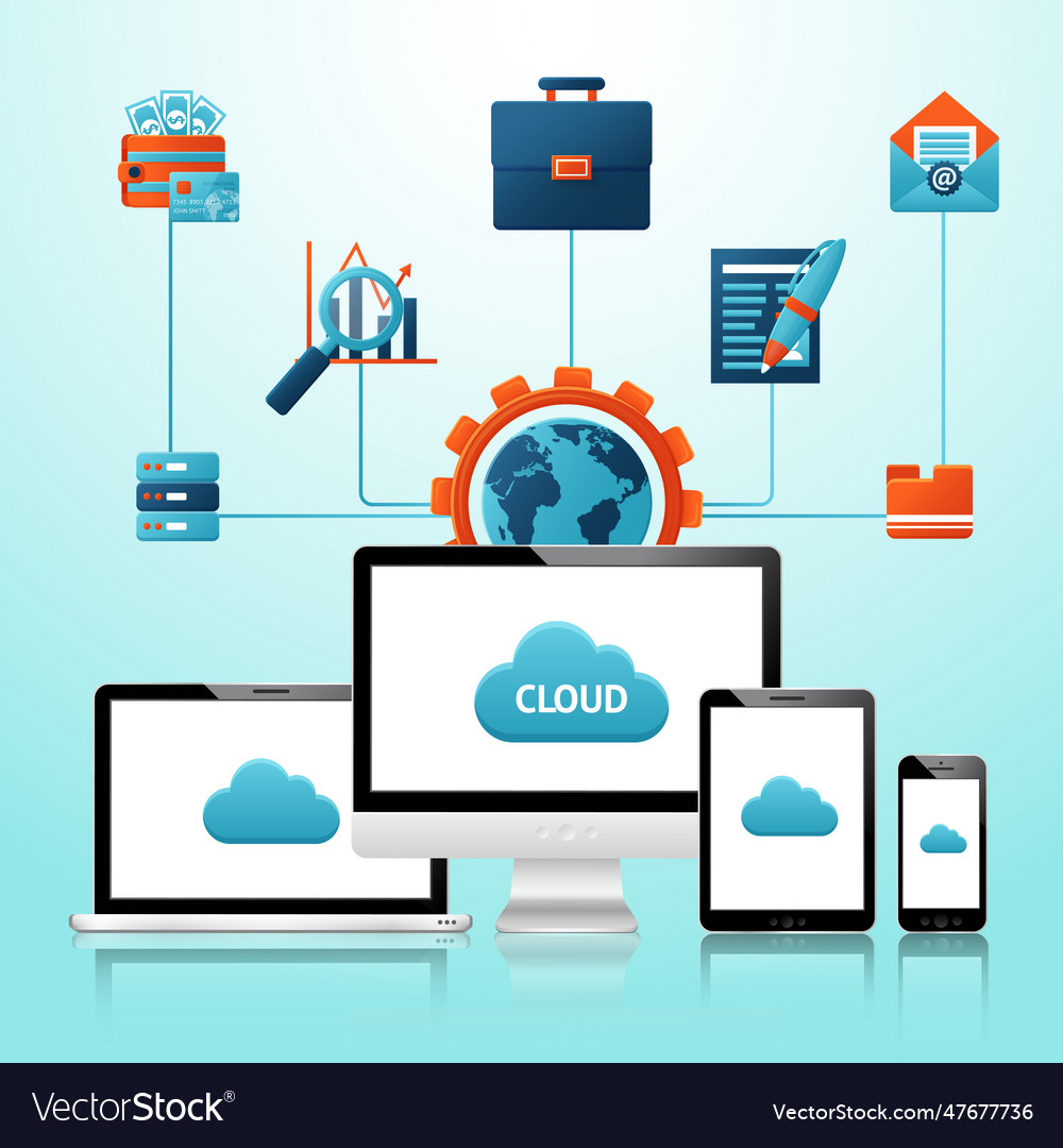 Mobile devices infographics Royalty Free Vector Image