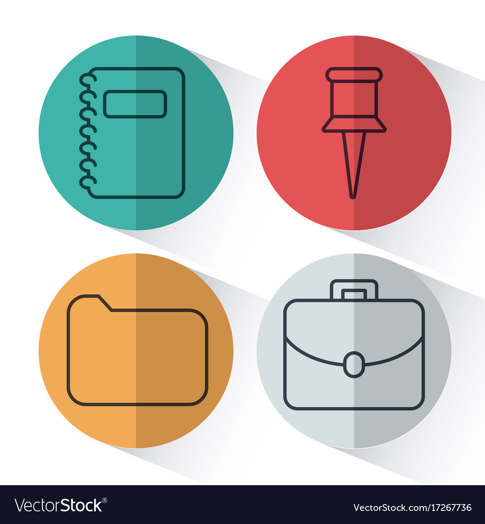 Office elements design Royalty Free Vector Image