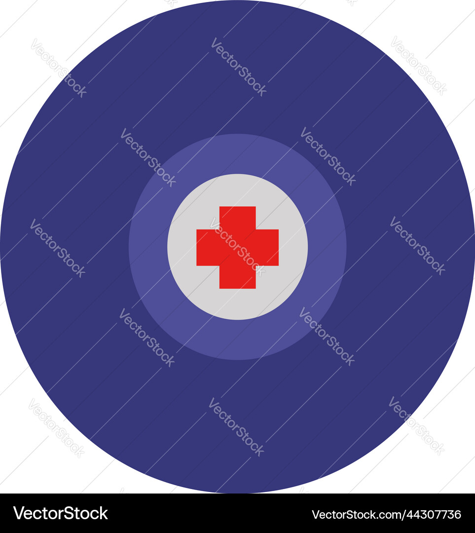 Red cross health on a white background Royalty Free Vector