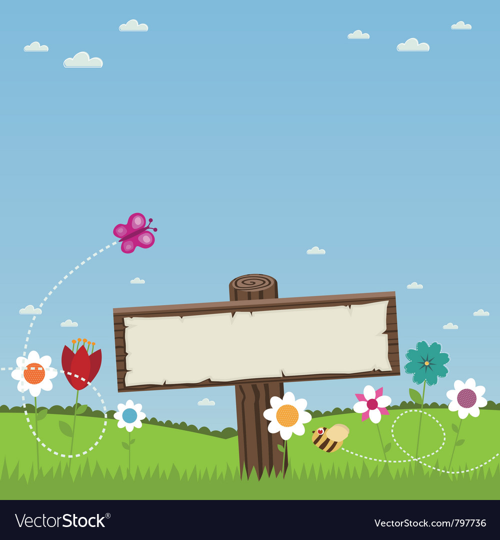 Sign post Royalty Free Vector Image - VectorStock