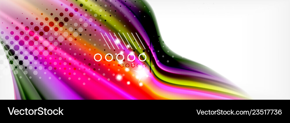 Smooth liquid blur wave background color flow Vector Image