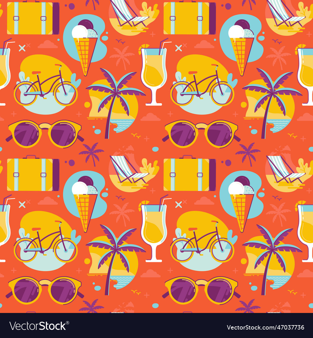 Summer pattern Royalty Free Vector Image - VectorStock