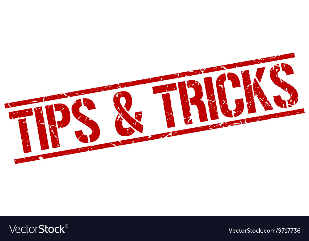 Tips tricks stamp Royalty Free Vector Image - VectorStock
