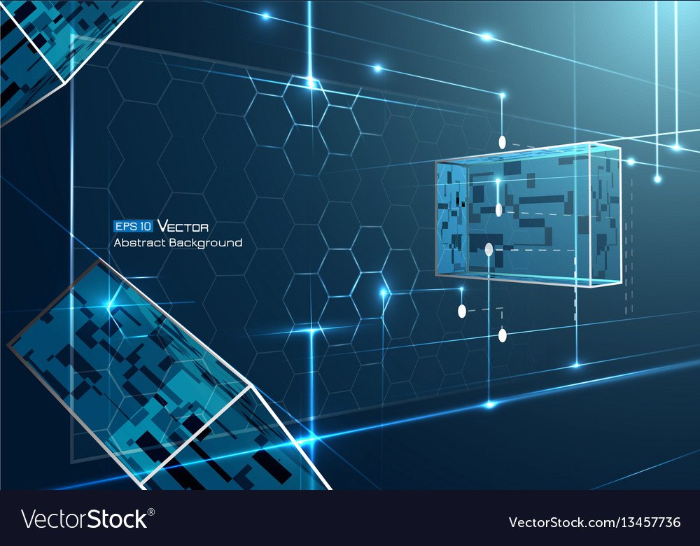 Transparent rectangles 3d 2 Royalty Free Vector Image