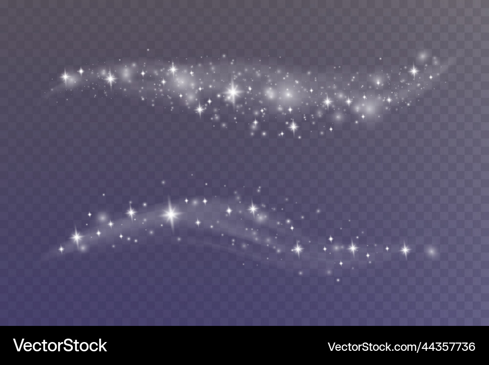 Winter blizzard with sparkles of snow Royalty Free Vector