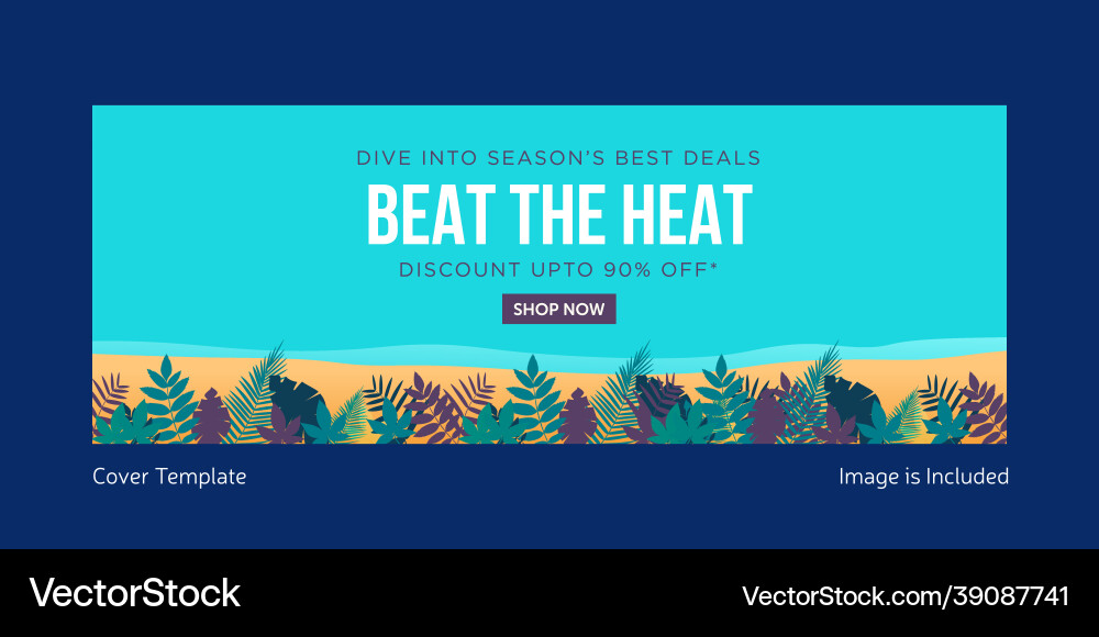 Best the heat cover page Royalty Free Vector Image