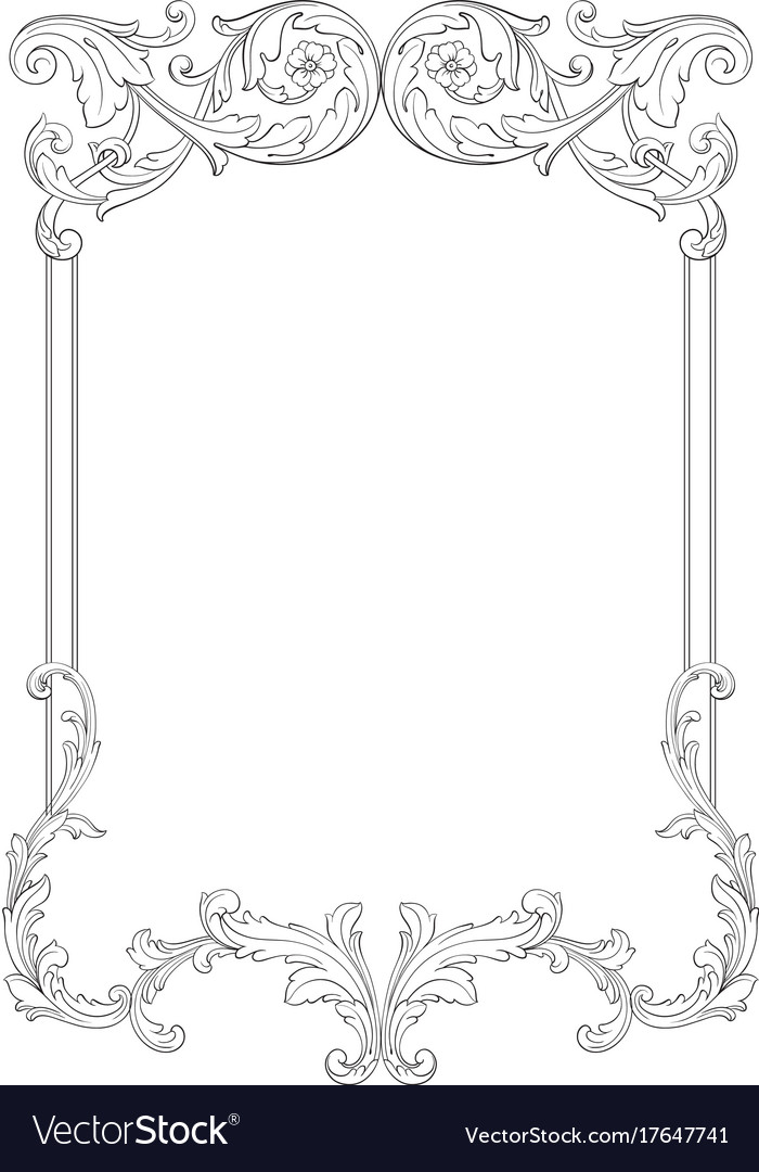 Classical baroque Royalty Free Vector Image - VectorStock