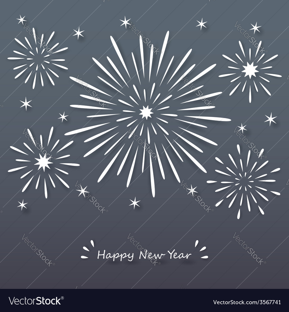 Fireworks background Royalty Free Vector Image