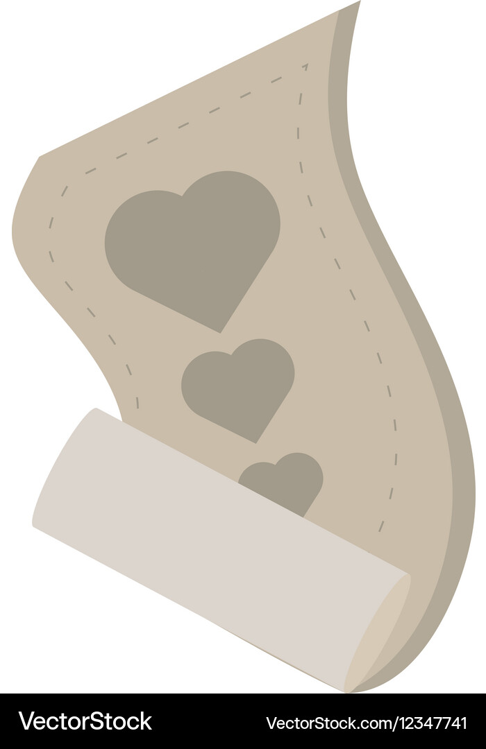 Love heart paper design decorative Royalty Free Vector Image